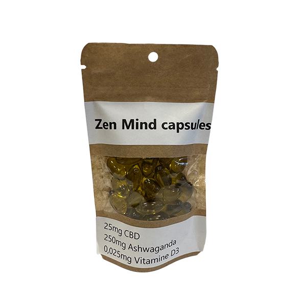 Zen CBD Mind Capsules met Ashwagandha en Vitamine D3 – ZenOil